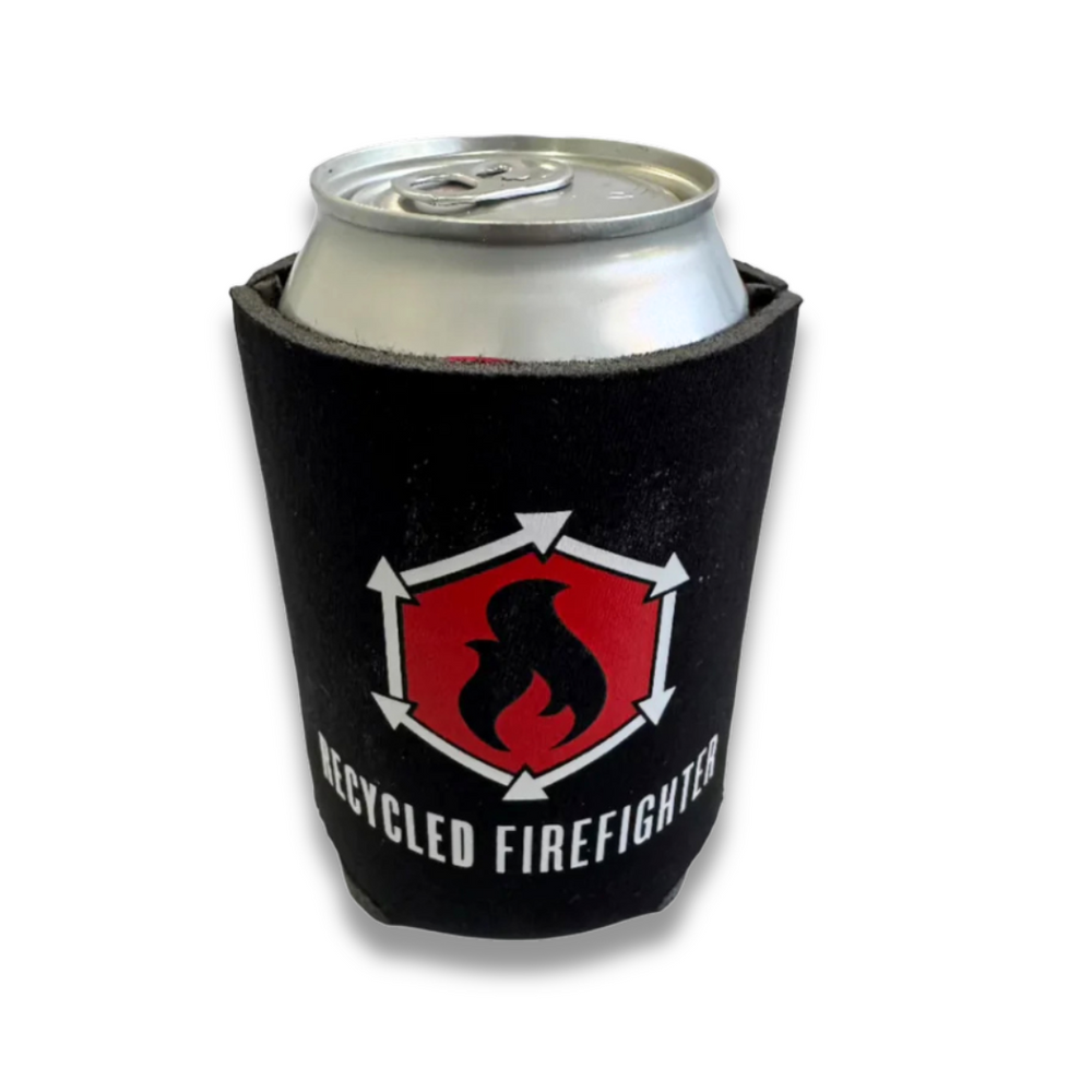 Recycled Firefighter Logo Drink Sleeve